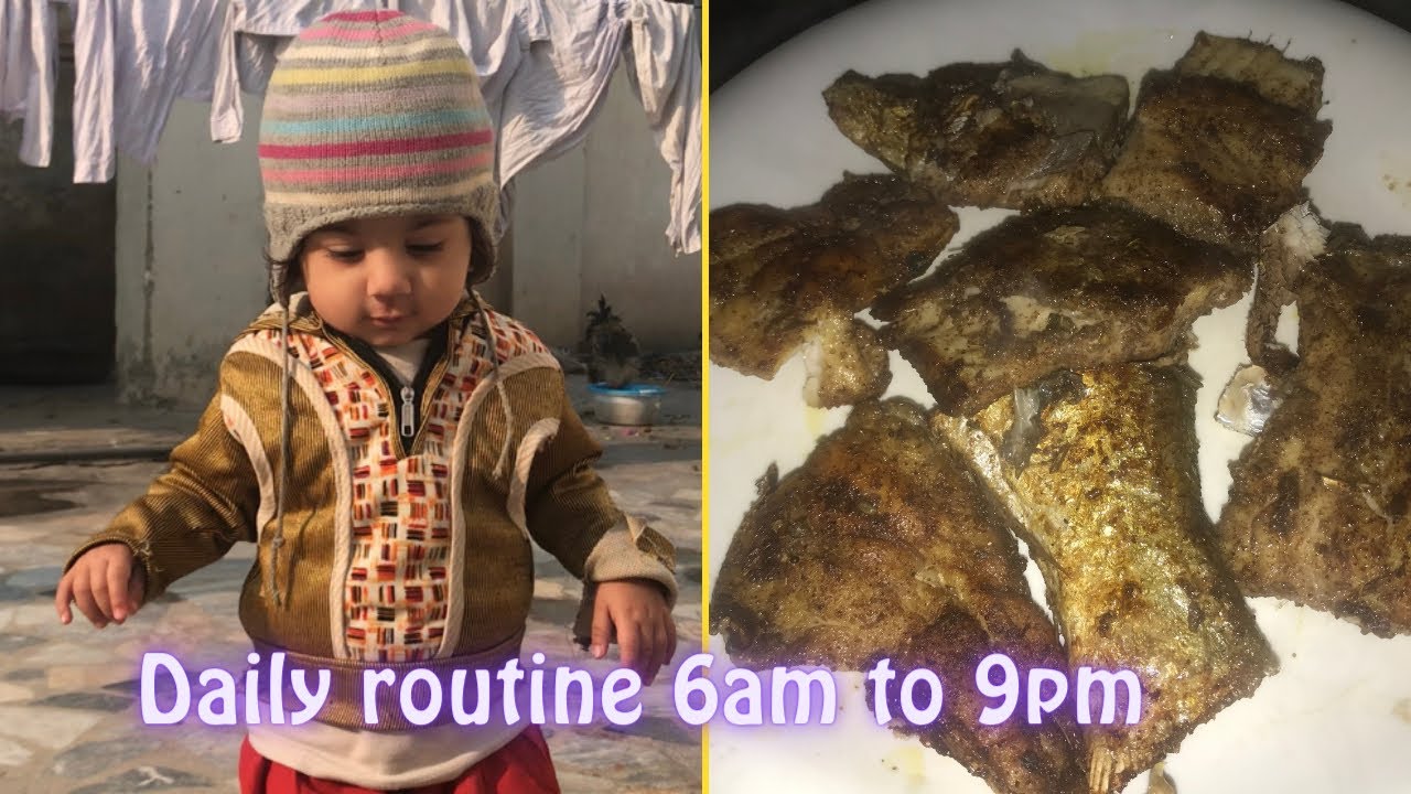 Daily routine vlog |6am to 9pm routine |fish fry recipe |zainsh Khattak ...
