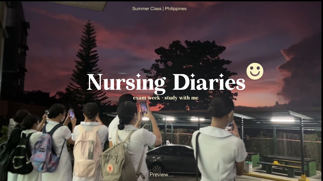 Nursing Diaries *Exam Week* + study with me 📚 | OLFU Summer Class ...