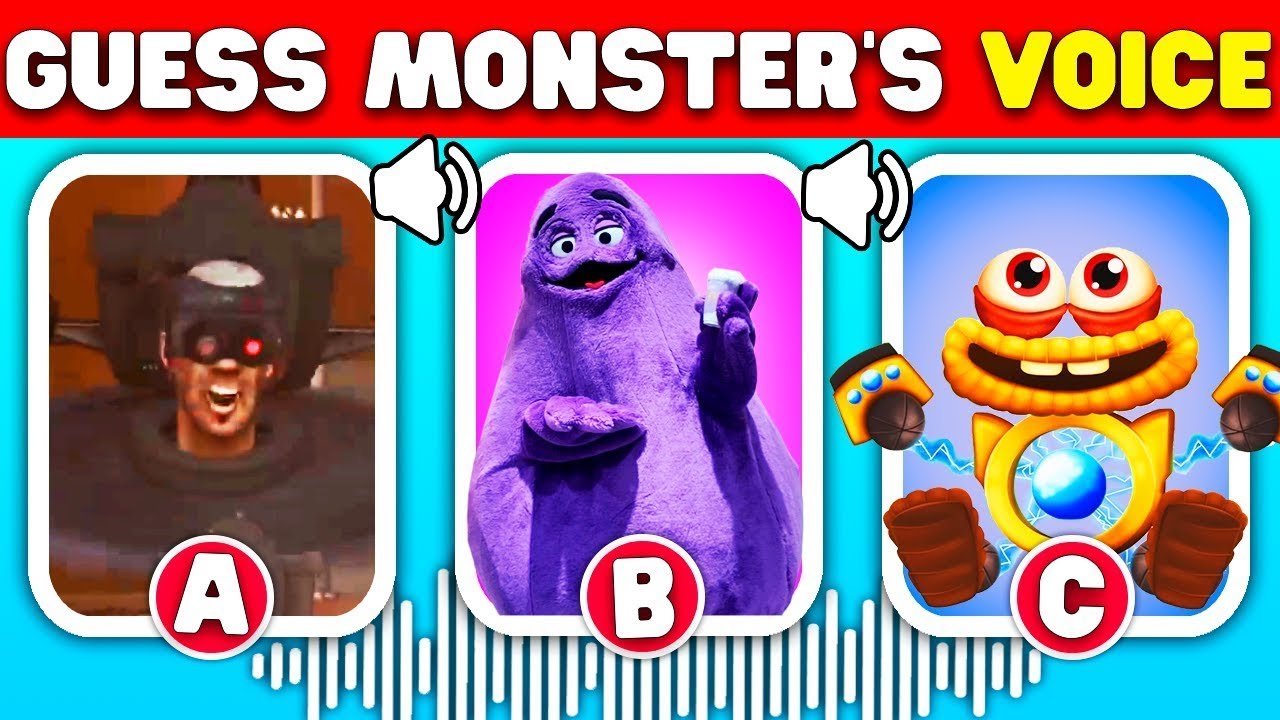 Guess the MONSTER'S VOICE (MY SINGING MONSTERS) | GRIMACE SHAKE, BABY ...