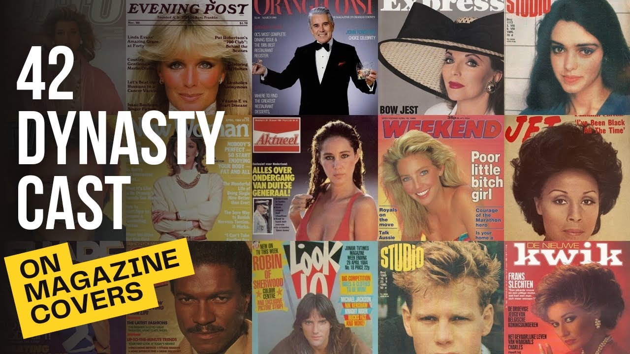 42 Dynasty Cast On Magazine Covers - YouTube