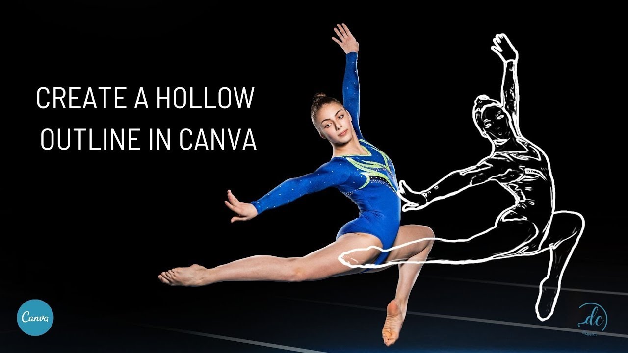 Create an outline with hollow effect in Canva - YouTube