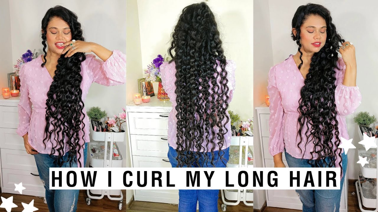 How I Curl My Hair At Home - Tight Curl/Noodle Curl | Sushmita's ...