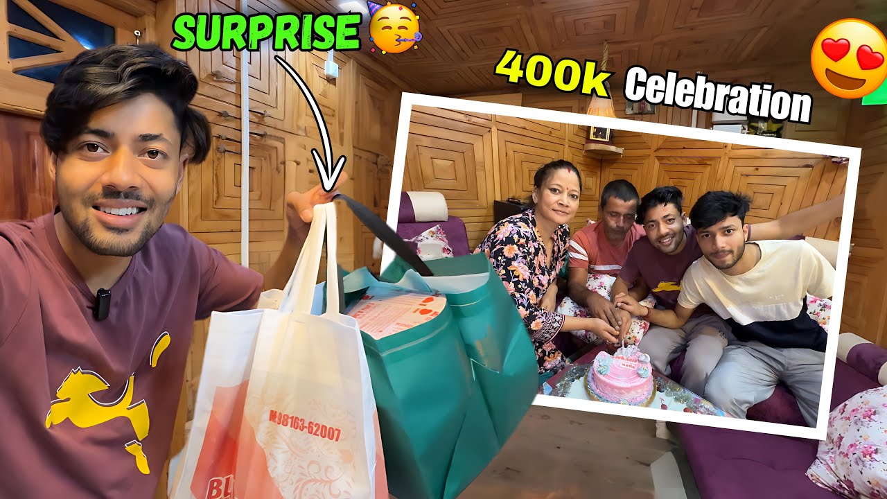 400k Celebration And Surprise For Family😍 || Sanjay Chauhan - YouTube