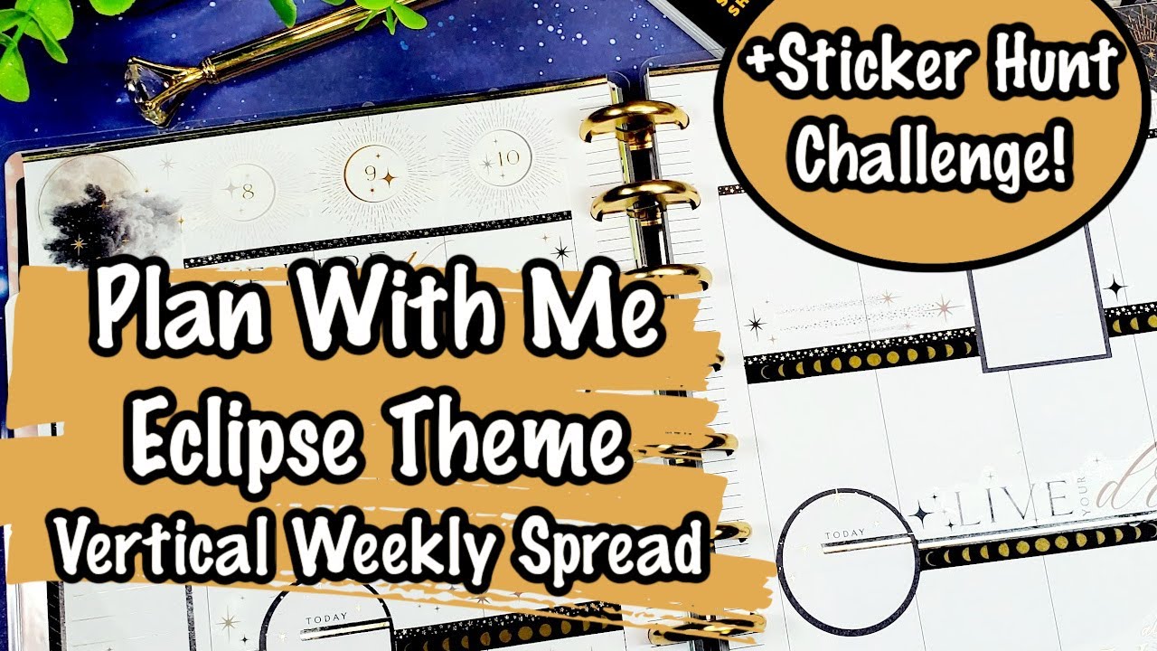 Plan with Me and Going on a Sticker Hunt! ~ vertical layout Happy ...