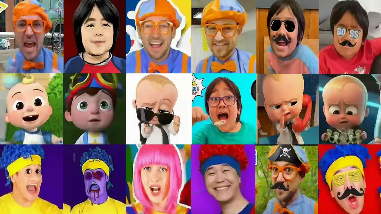 Blippi & Ryan’s World & Cocomelon & Boss Baby & D Billions - KulikiTaka ...