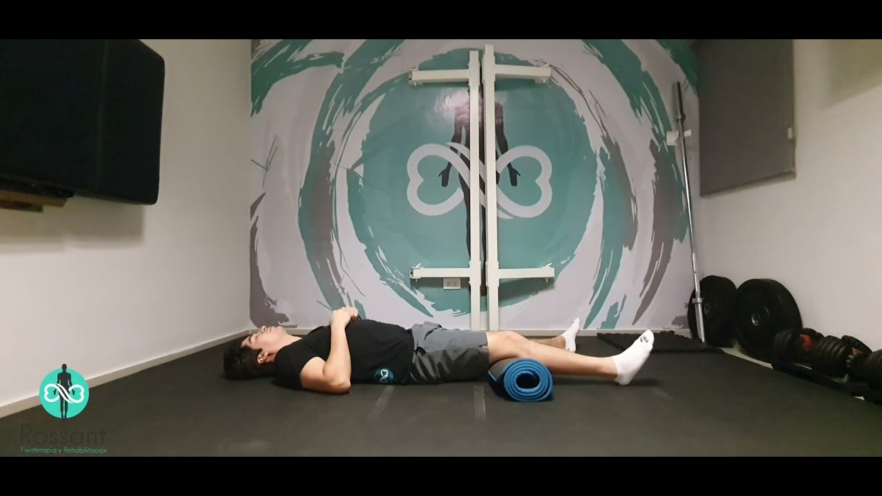 Supine leg extension iso hold - YouTube
