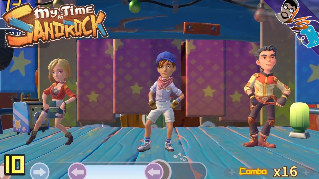 There's a DDR DANCE Mini Game! | My Time At Sandrock Gameplay Part 10 ...