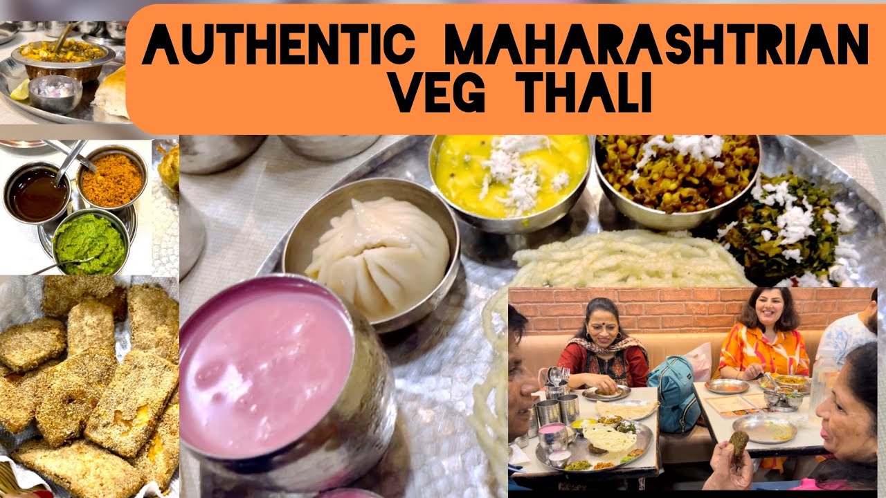 Authentic Maharashtrian Thali | Veg Thali | Modak Pithala-Bhakri ...