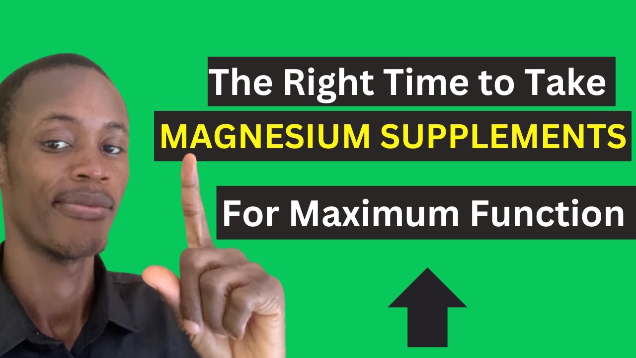 I Started Taking Magnesium the Right time and Everything Changed - YouTube