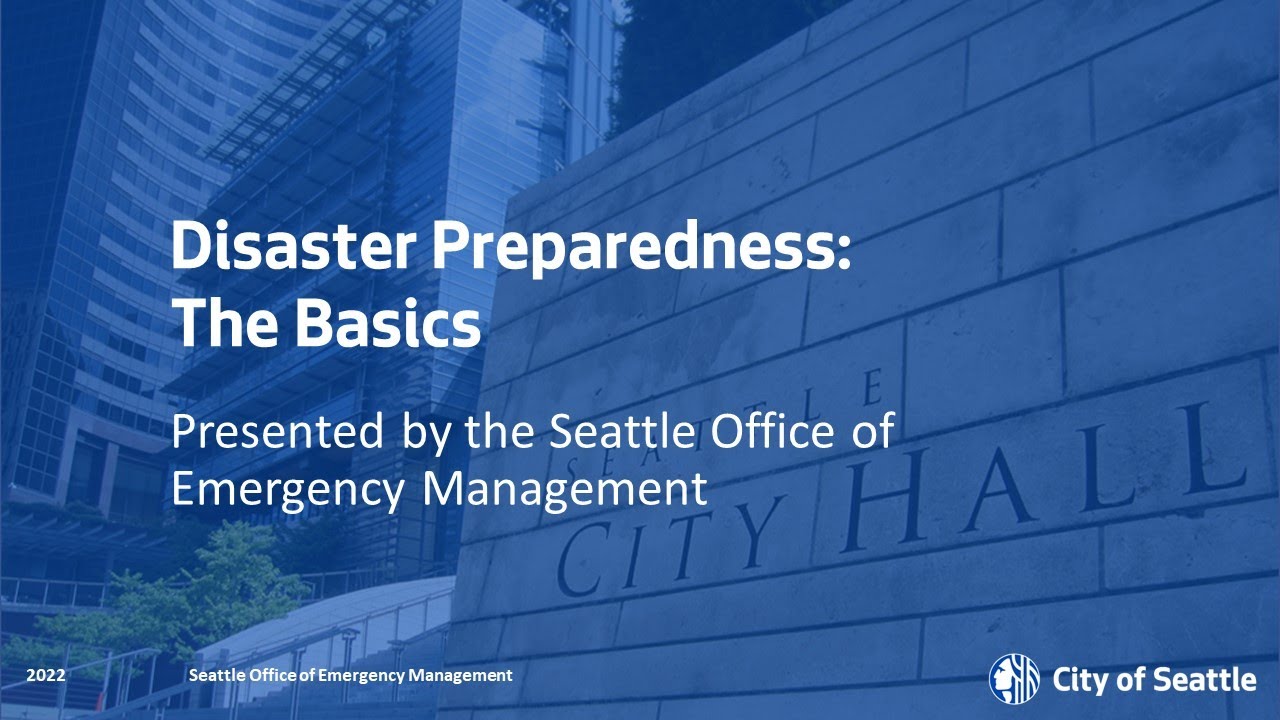 Disaster Preparedness -The Basics - YouTube Disaster Preparedness -The Basics - YouTube
