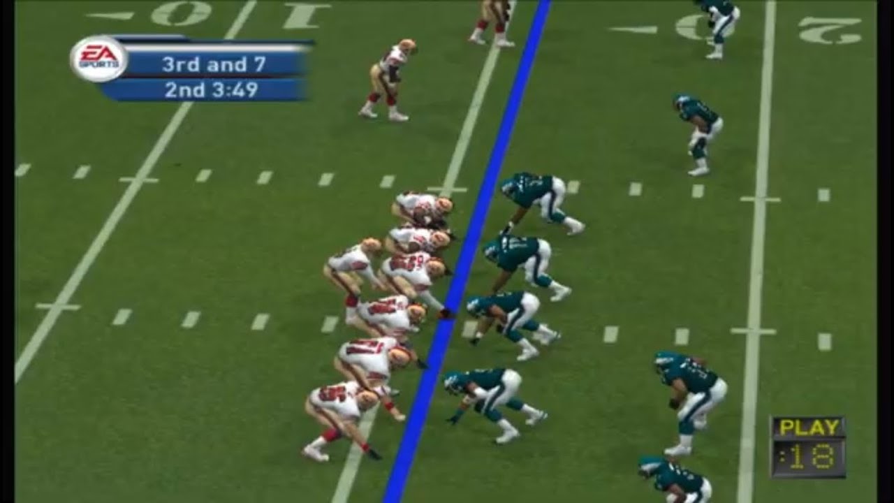 Madden NFL 2002 (PS2) eagles vs 49ers (CPU vs CPU) - YouTube
