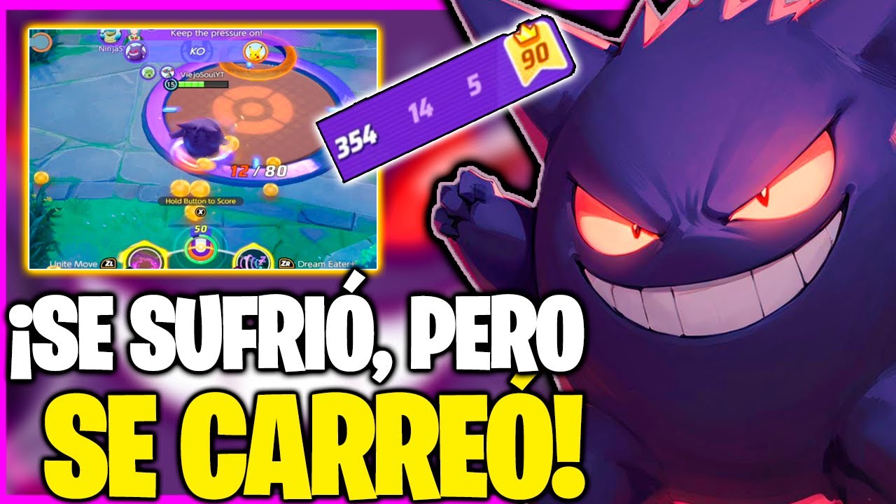 ¡GENGAR EL MEJOR CARRY PARA LA TEMPORADA 16! | pokemon unite temporada ...