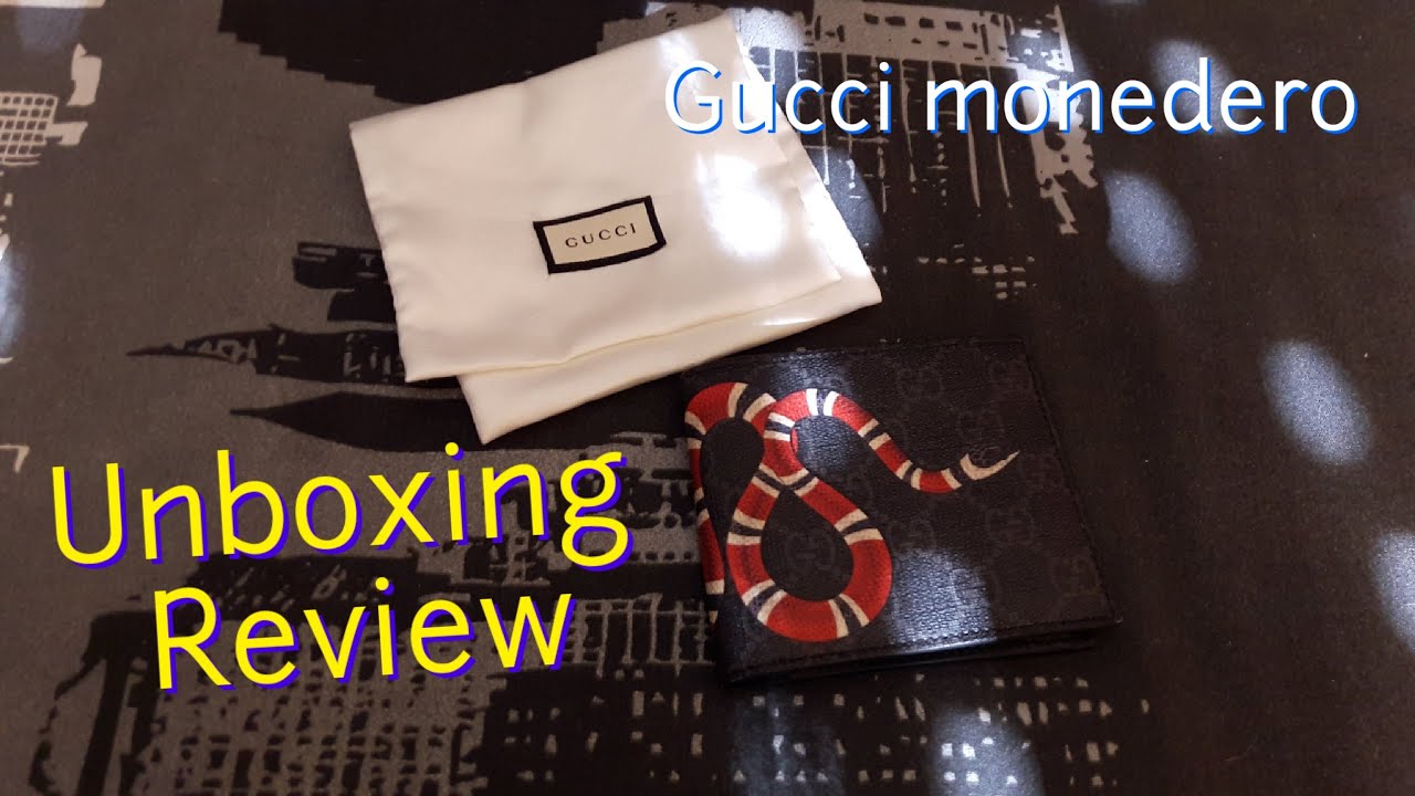Monedero GG Supreme con Estampado Kingsnake (Gucci) - Unboxing & Review ...
