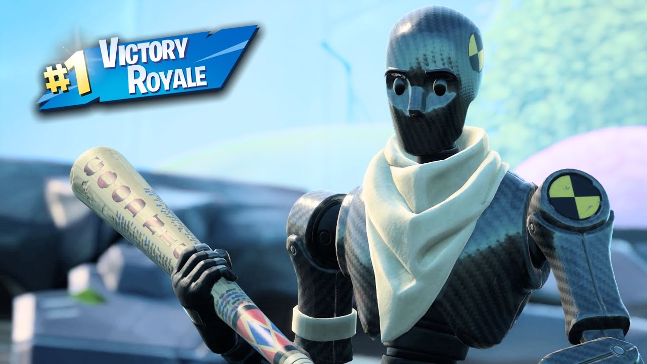 FORTNITE Test Dummy Skin Win *NO COMMENTARY* - YouTube