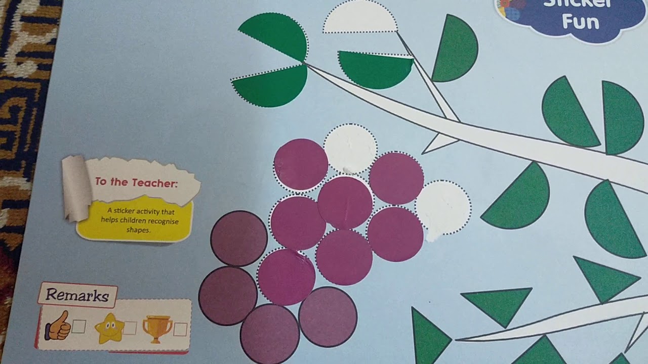 Nursery/Art&Craft/Pasting Stickers - YouTube