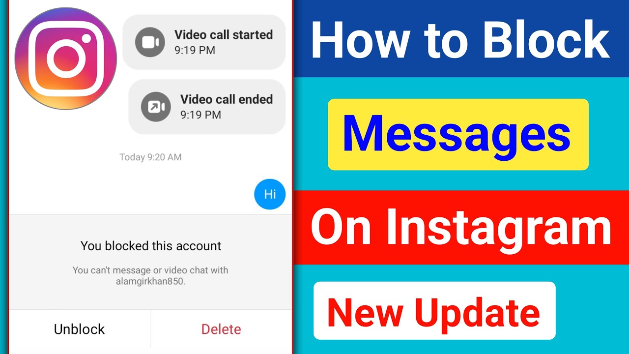 How to Block Messages On Instagram। Block Someone On Instagram Message ...