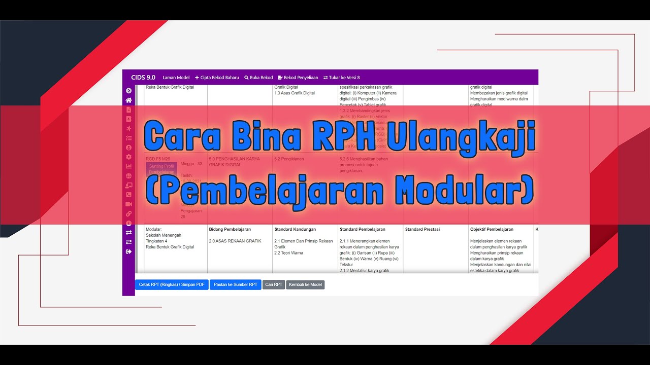 CIDS | Cara Bina RPH Ulangkaji (Pembelajaran Modular) - YouTube