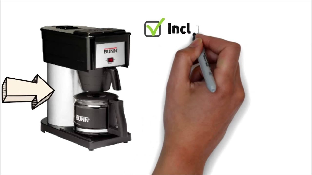 BUNN BXB Velocity Brew 10 Cup Home Coffee Brewer - YouTube