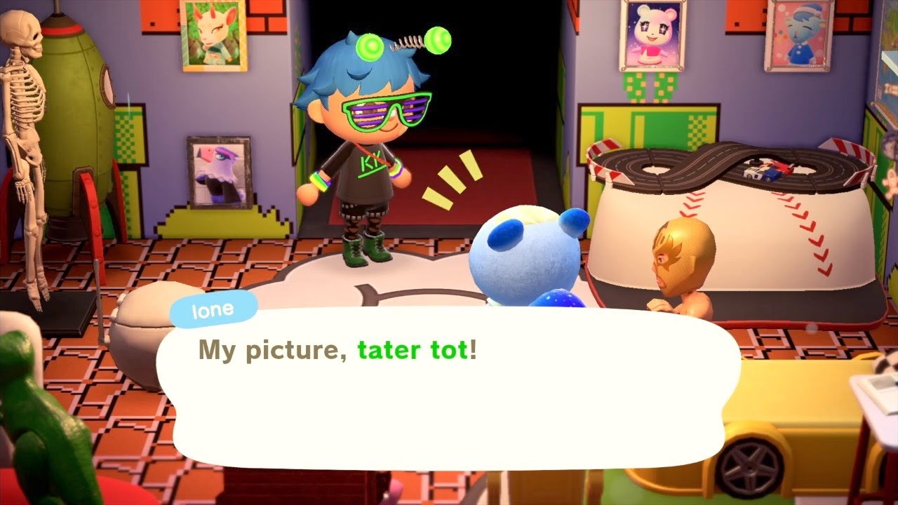 Ione | Visits & Comments On Her Photo In My House — ACNH Shorts - YouTube