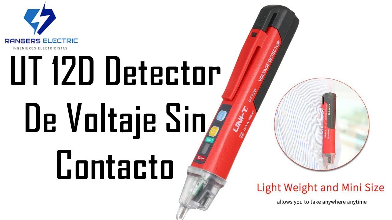 COMO SE USA Un Detector De Voltage SIN CONTACTO UT 12D - YouTube