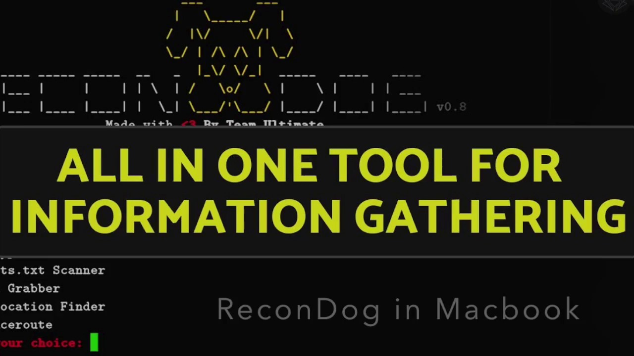 How to Hack IP Address| Information gathering tool |install in macbook ...