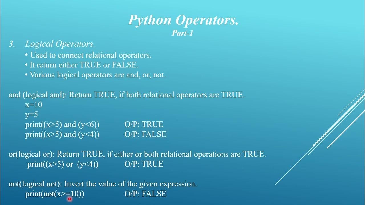 Python Operators-Part1 with practical | Malayalam - YouTube