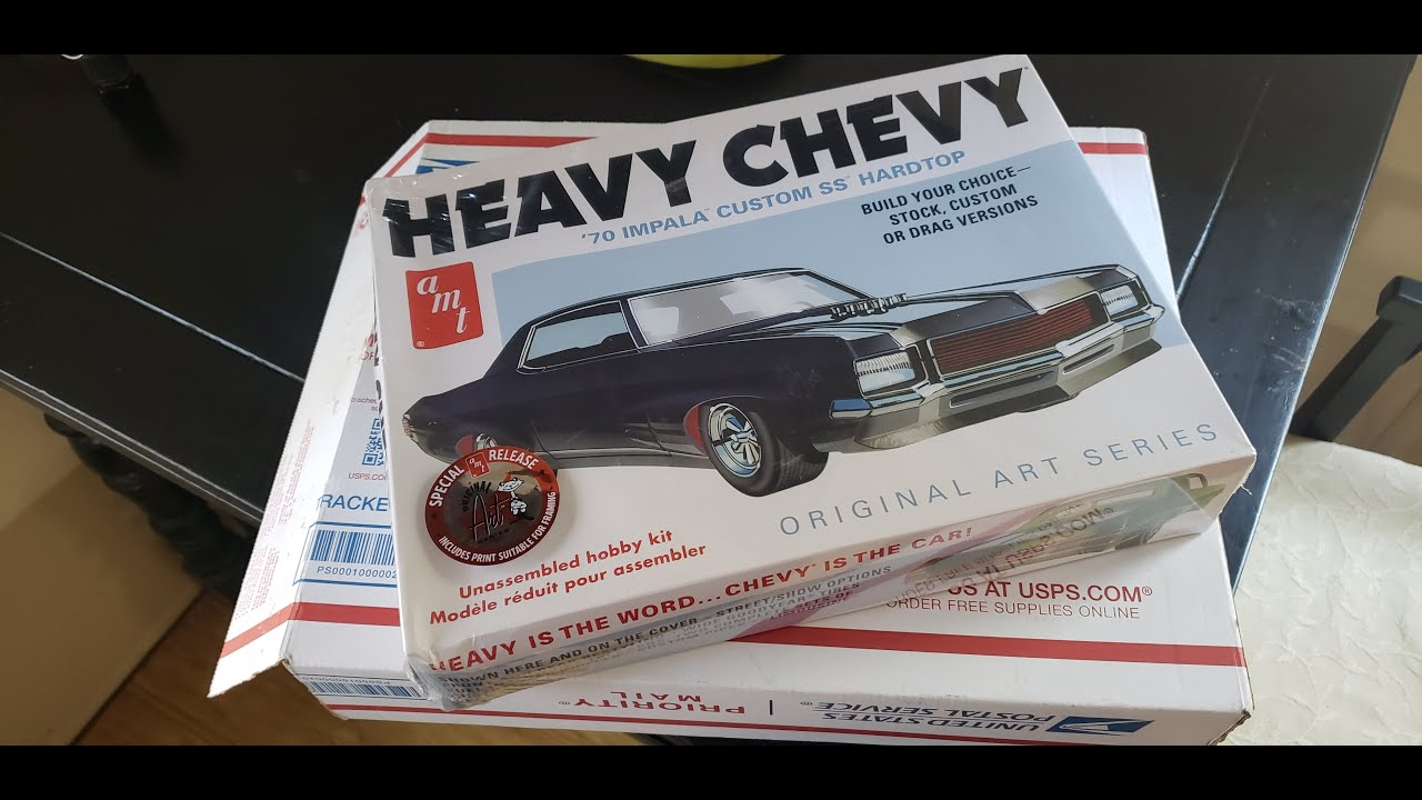 AMT HEAVY CHEVY '70 Impala Custom SS Hardtop UNBOXING and review FULL ...