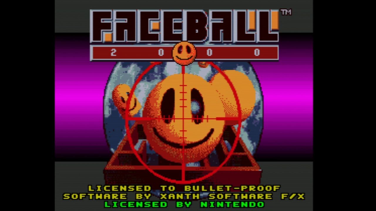 Faceball 2000 - Super Nintendo Entertainment System - Intro & Title ...