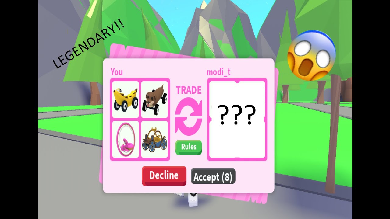 TRADING legendary cars in adopt me for 24hours تبديل سيارات نادره في ...
