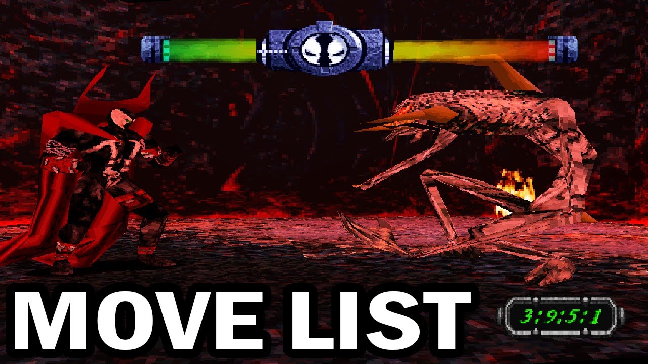 Spawn: The Eternal [PS1] - Move List (All Moves/Todos os Golpes) - YouTube