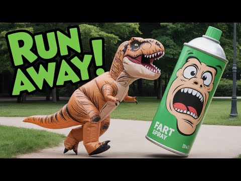 T-Rex Suit Tried to Escape With Fart Spray