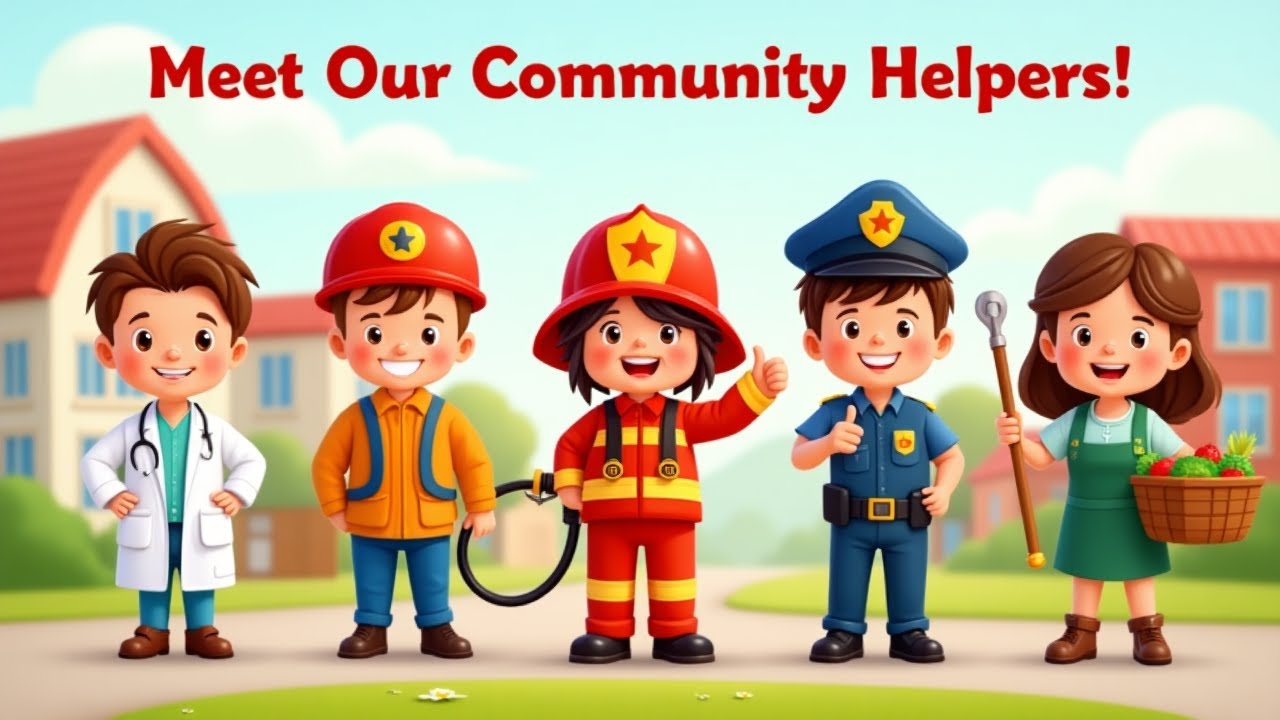 Meet Community Helpers for Kids 👮‍♀️👩‍⚕️🚒 | Learn Who Helps Us | Dream ...