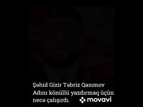 Şəhid Gizir Qasımov Təbrizin döyüş və Şəhadət arzusu.🇦🇿