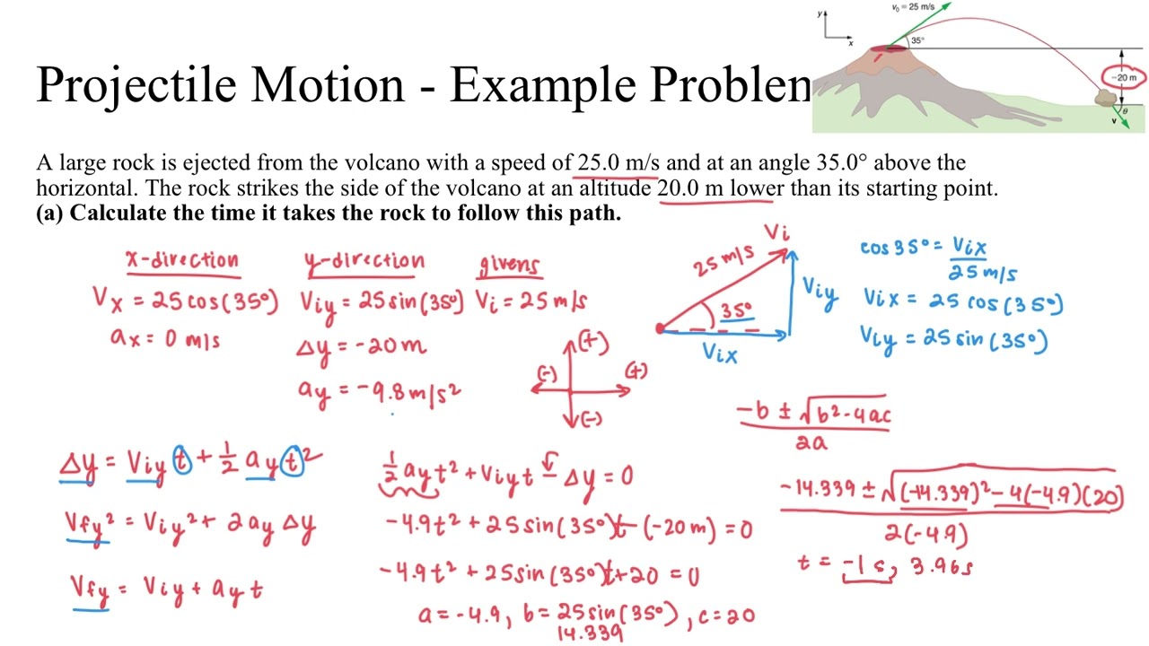 Projectile Motion Part 2 - YouTube