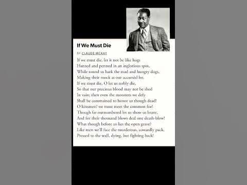 If We Must Die by Claude Mckay - YouTube