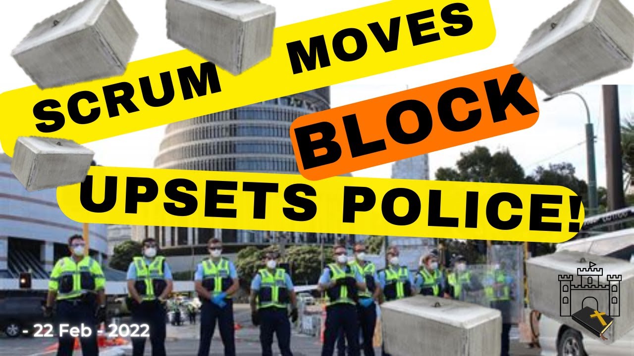 💥 BOOM - Police Upset Scrum Bowels Block - FULL VIDEO 22nd Feb 2022 ...