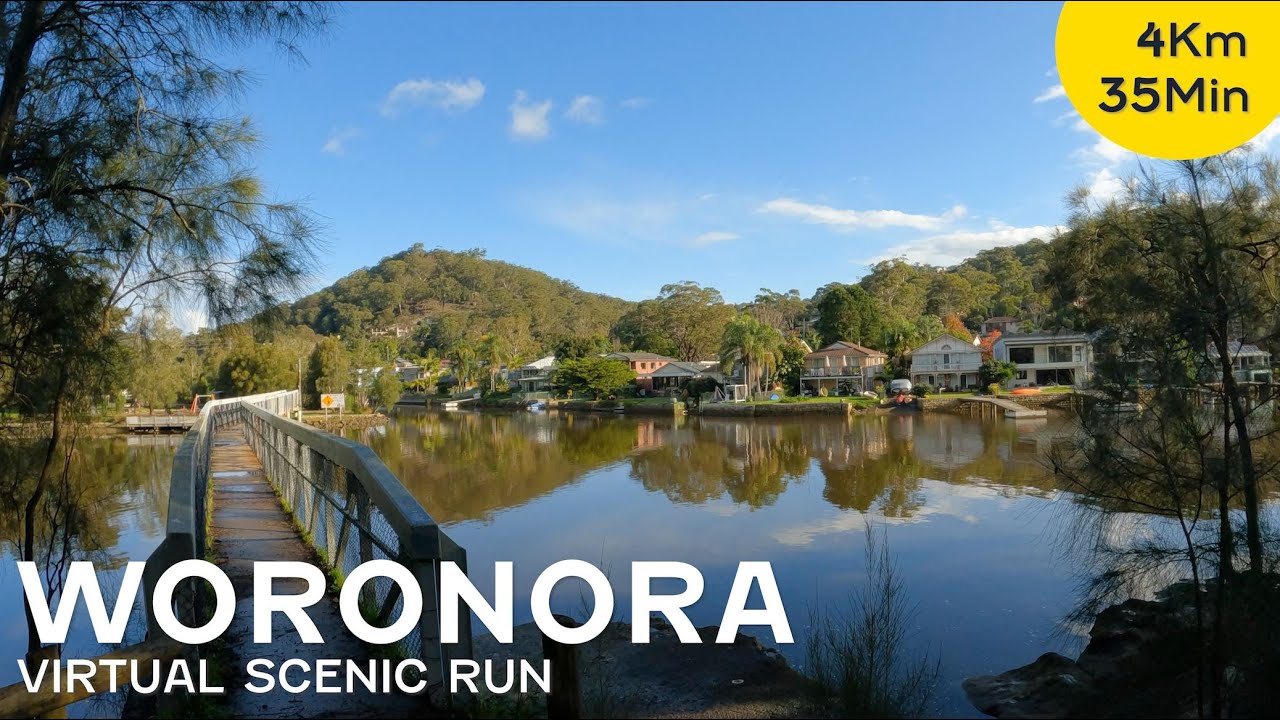 【4K】🇦🇺 Virtual Scenic Run - 4km | Woronora River Bridge, Sydney ...