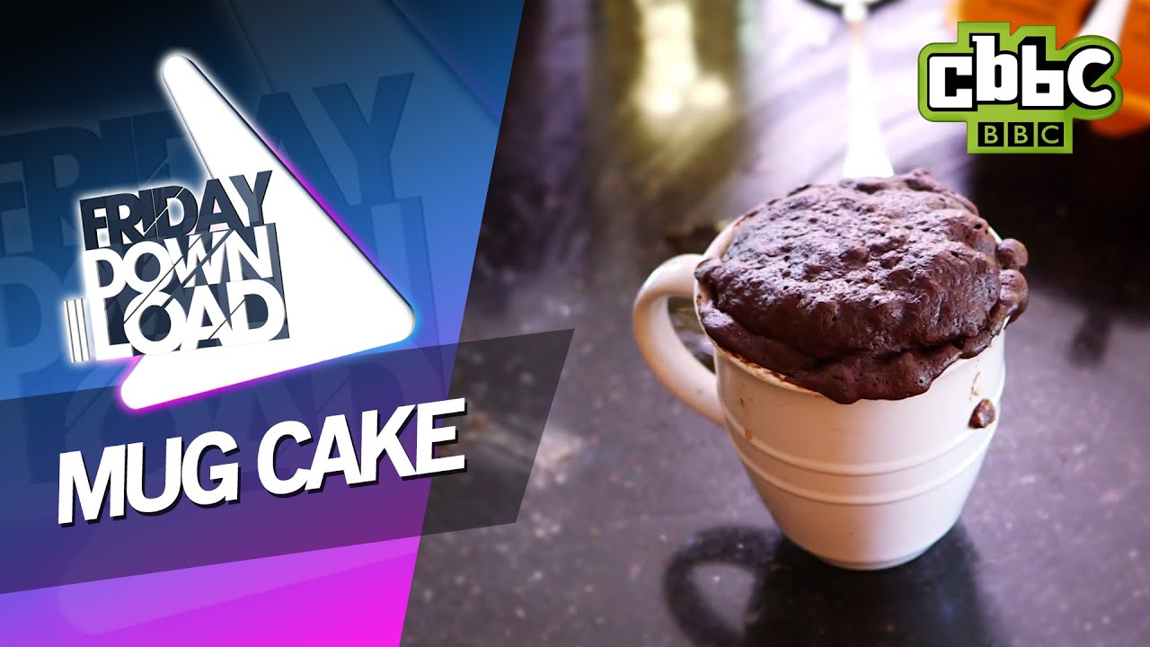 How to make a cake in a cup with Harvey - CBBC Friday Download - YouTube