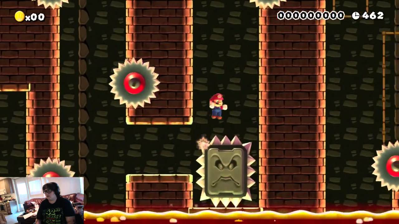 Super Meat Bros. level (Super Mario Maker) - YouTube