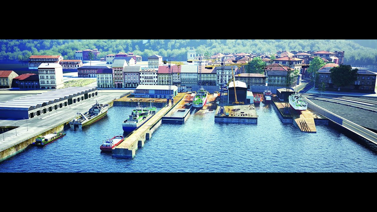 Nodosa Shipyard Presentation Animation - Offshore Animation - YouTube