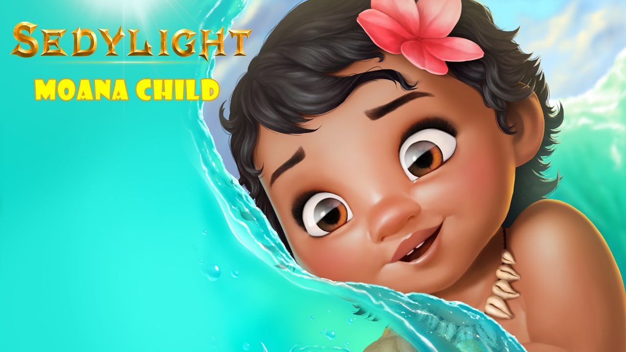 Moana child Speedpaint by Sedylight - YouTube