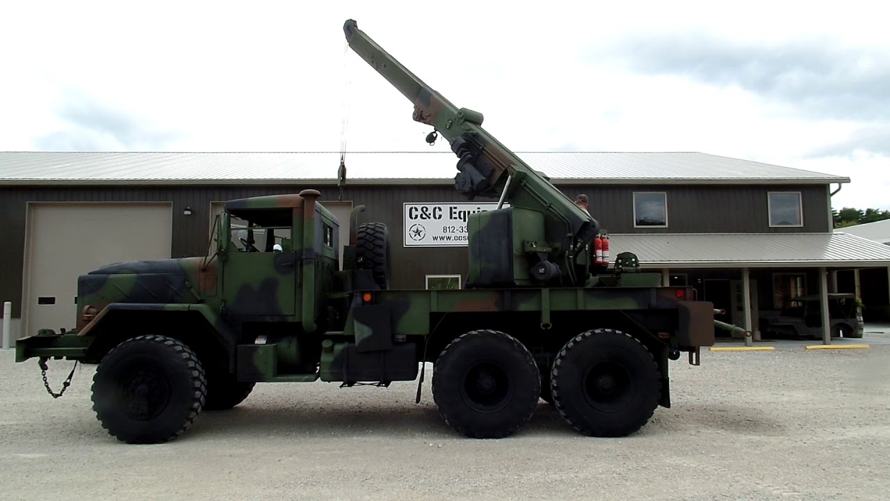 1990 M936A2 military wrecker truck C&C Equipment - YouTube