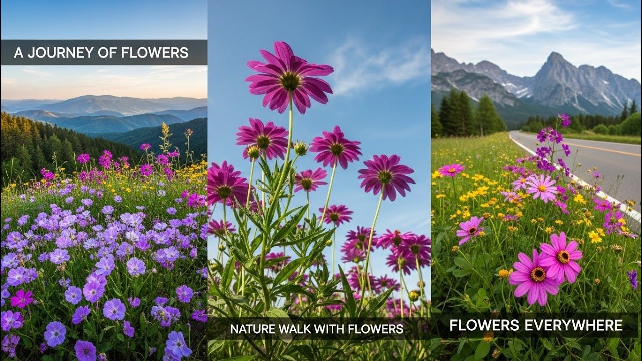 Beautiful Flowers Everywhere 🌿 A Peaceful Nature Walk. - YouTube