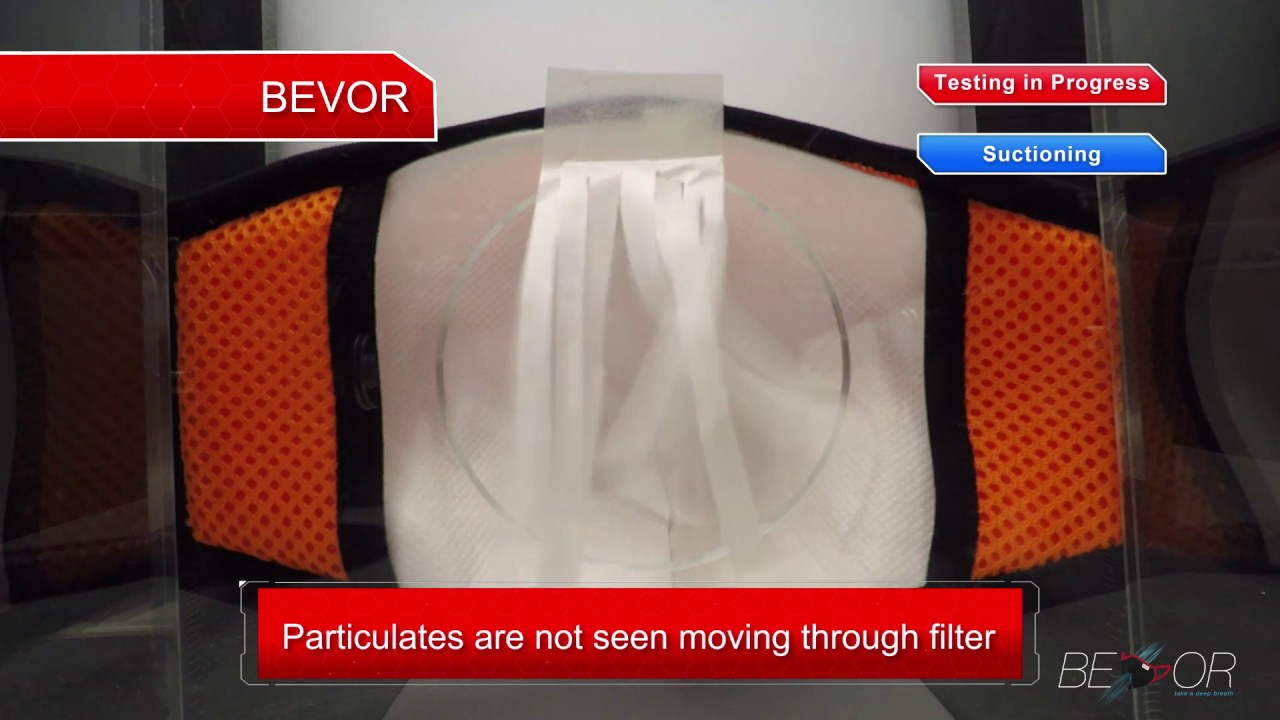 Mask filter performance test "BEVOR" - YouTube