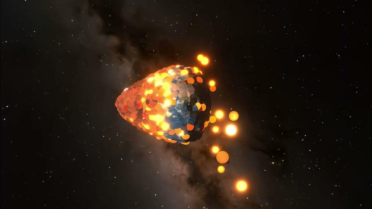 100 to 250k particles in spacesim! - YouTube