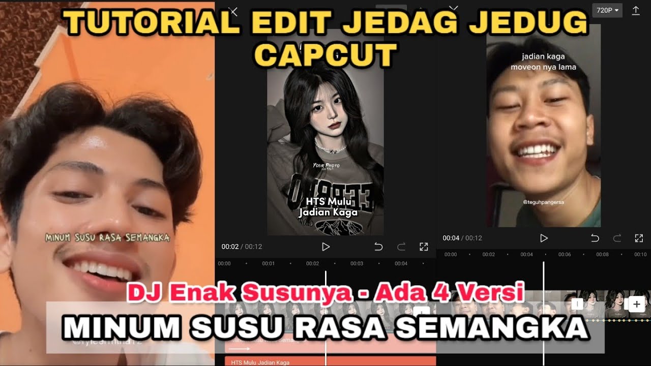 Tutorial Edit Jedag Jedug Capcut MINUM SUSU RASA SEMANGKA || DJ Enak ...