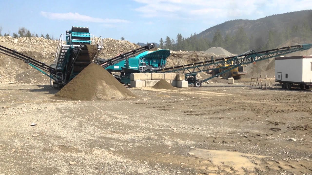 Foreman Equipment - Powerscreen Crushing Spread - YouTube