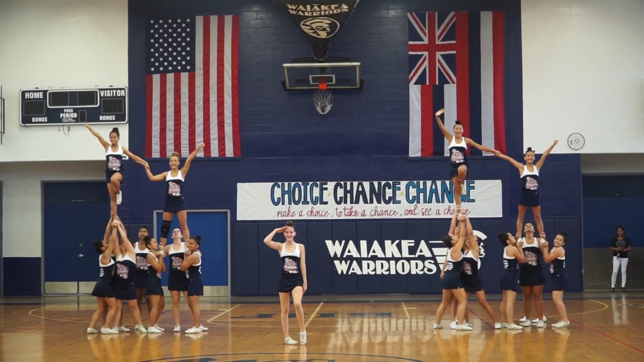 Waiakea High Cheer Opening Rally 2019-2020 - YouTube