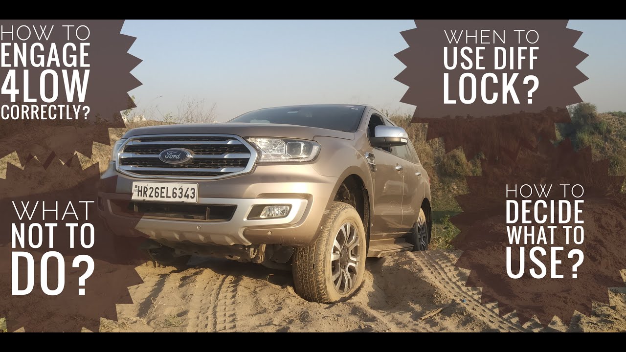 How to Engage 4x4 Low Range in Ford Endeavour - YouTube