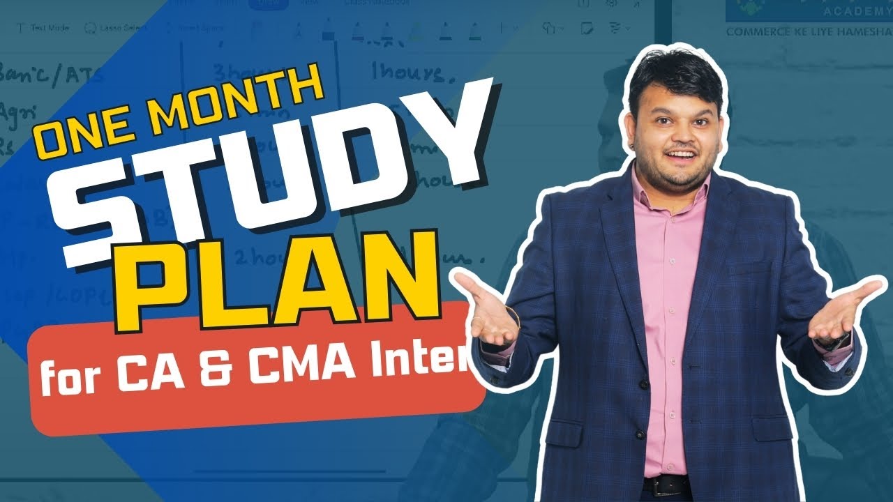 One Month Study Plan DT | Time lines to Complete Each Topic | CA CMA ...